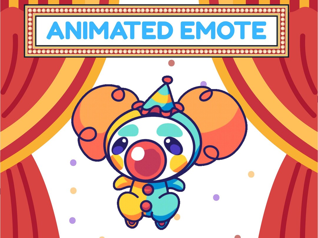 ANIMATED Dancing Clown Twitch Emote – Stream Alert | Vtuber Emotes ...