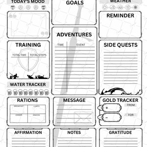 Dnd Classic Daily Planner (printable / PDF Fillable ) DIGITAL DOWNLOAD ...