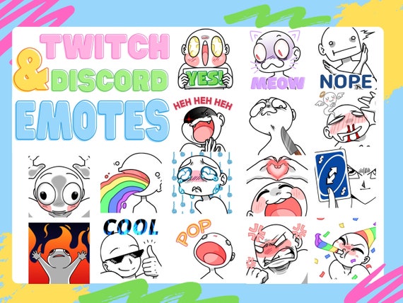 Twitch Emote Base Pack - Etsy