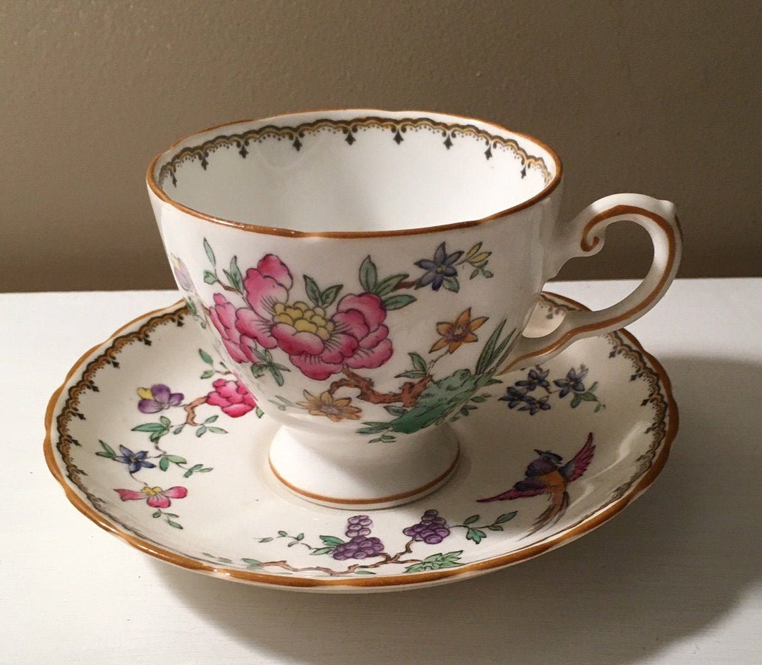 Tuscan Fine Bone China 9047 Cup and Saucer Made in England - Etsy