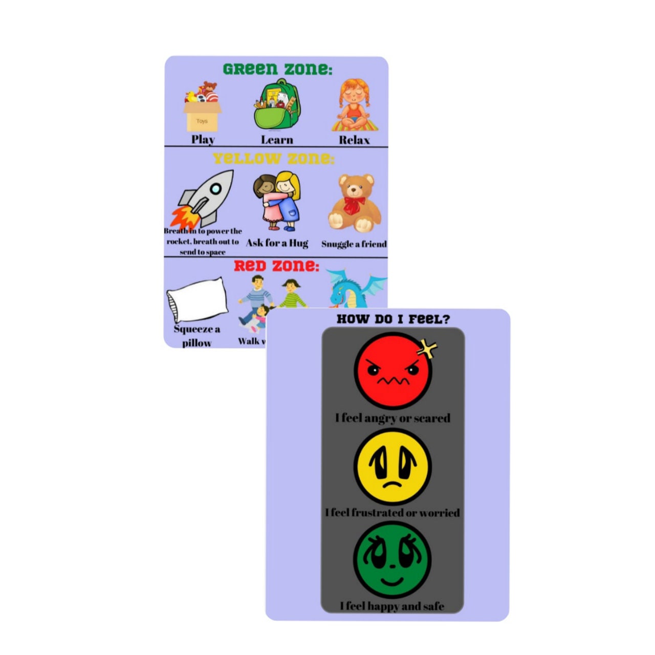 Emotion Traffic Light for Children-digital - Etsy