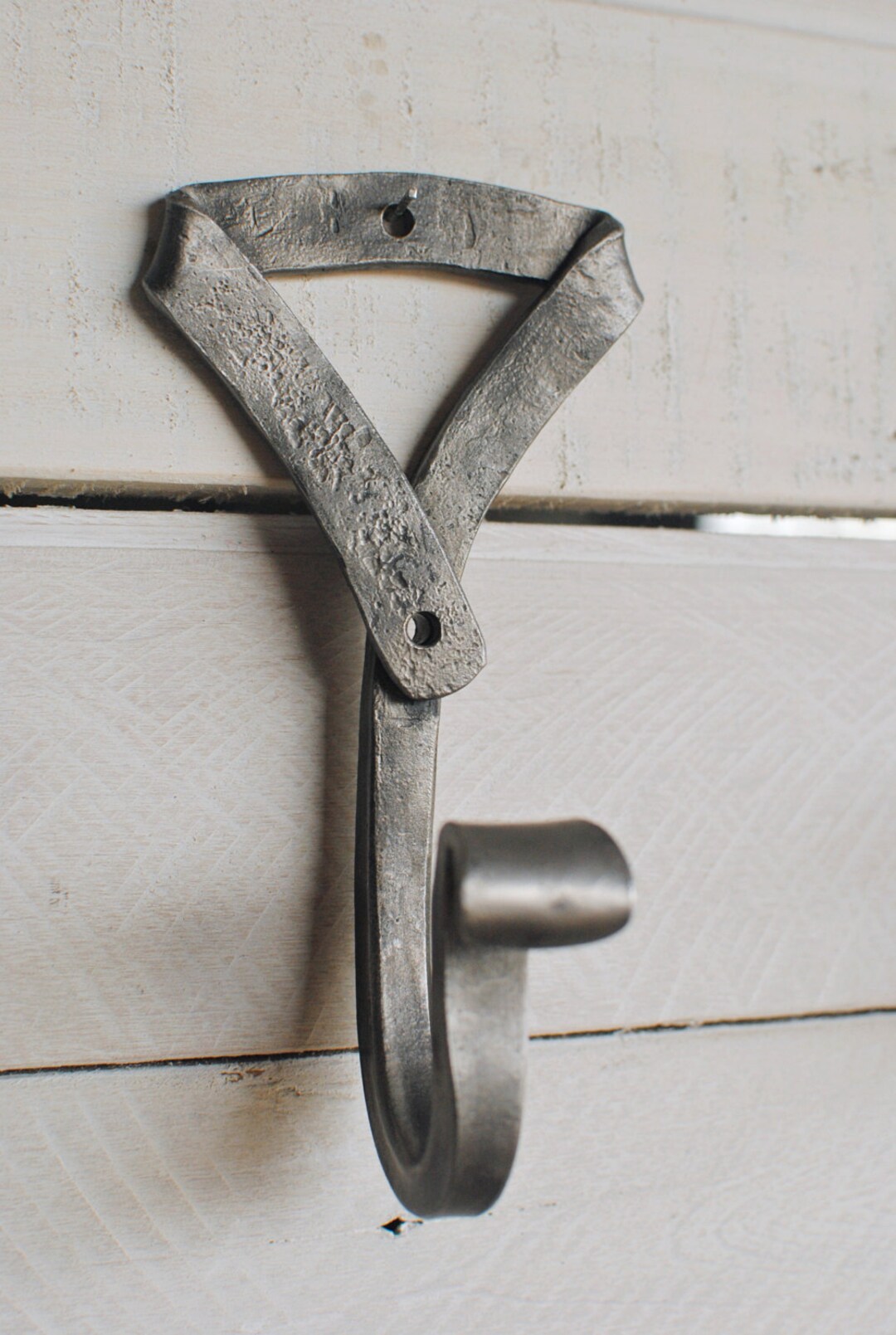 Hand-forged Decorative Wall Hook - Etsy