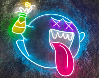 King Boo Neon Sign - Etsy Israel