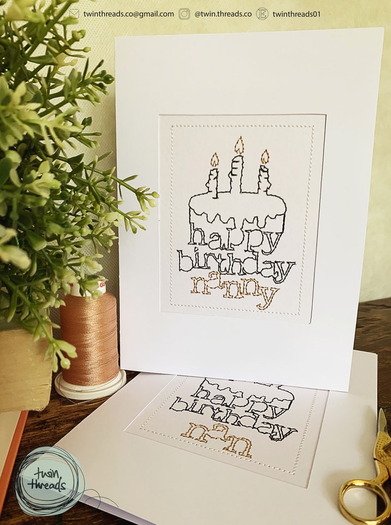 Personalised Nanny Birthday Card | Happy Birthday Nan | Grandmother ...