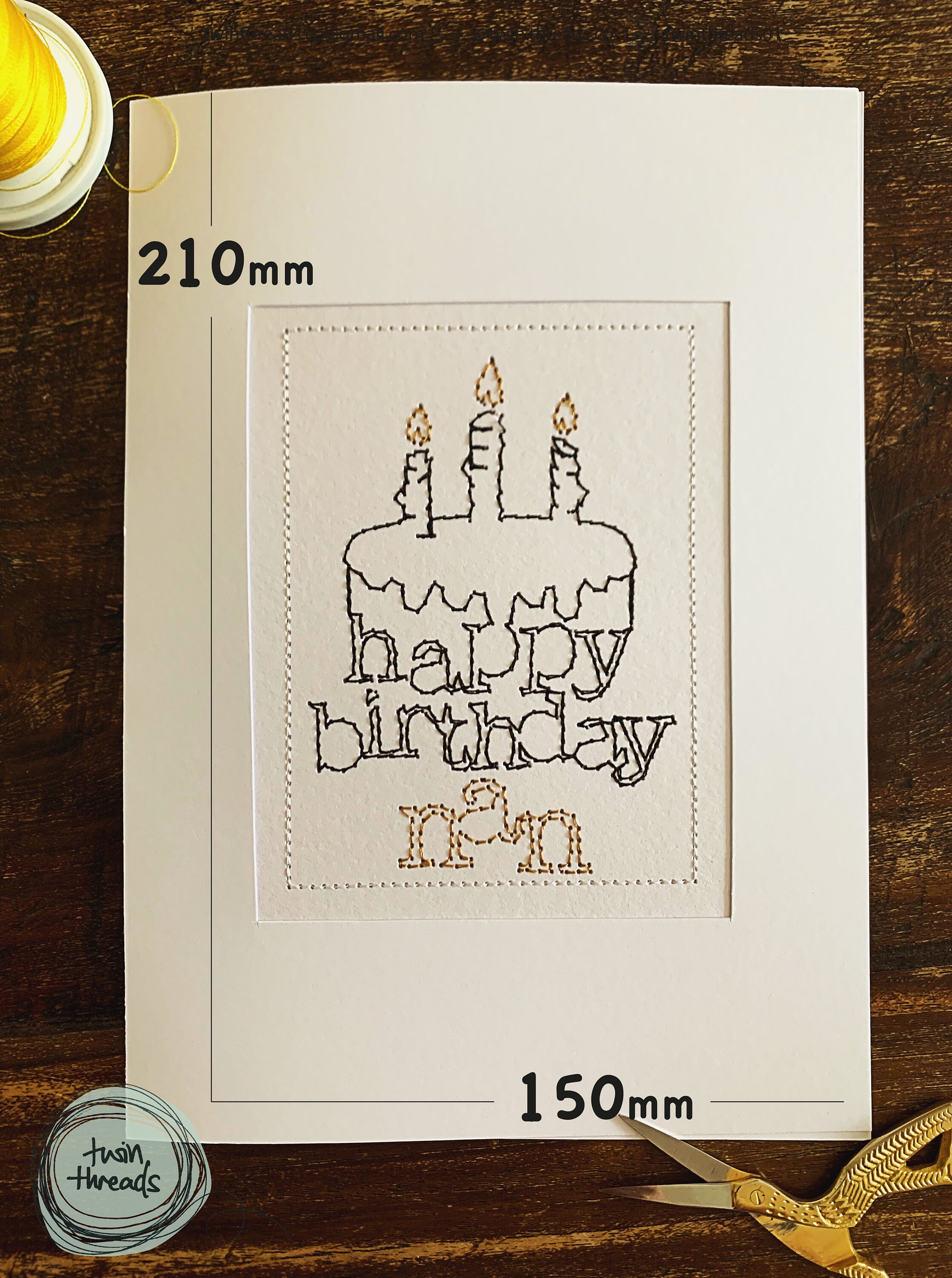 Personalised Nanny Birthday Card Happy Birthday Nan | Etsy