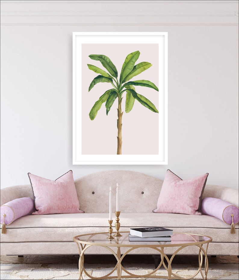 Watercolour Palm Prints Palm Tree Printable Vintage - Etsy
