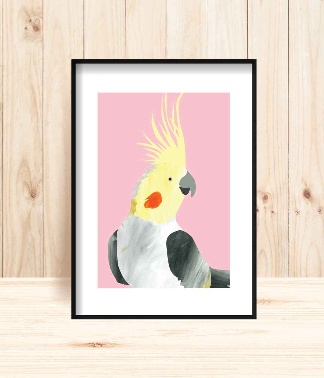 Parrot Printable, Cockatiel Printable Art, Cockatoo Instant Download ...