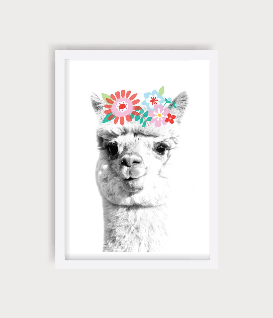 Nursery Printable, Llama Prints, Alpaca Wall Art, Animal Nursery Print ...