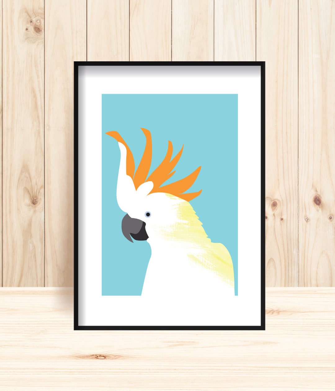 Parrot Wall Art, Tropical Wall Art, Cocky Printable, Native Bird Prints ...