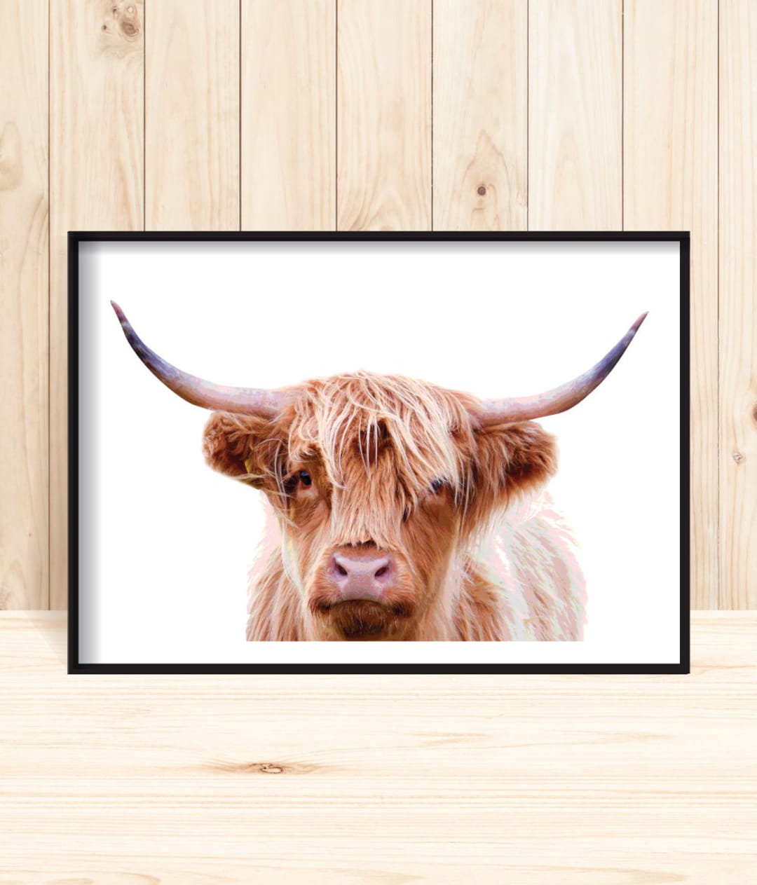 Cow Prints, Large Highland Cow Print, Printable Cow Poster, Modern Cow ...