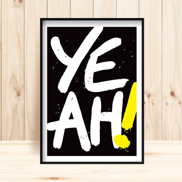 Black and White Words - Etsy