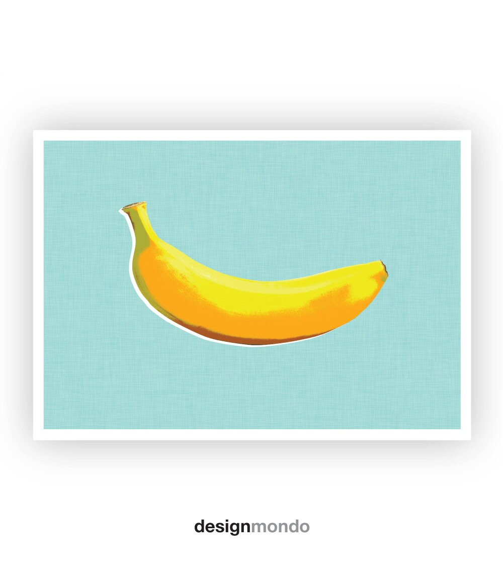 Pop Art Print Banana Prints Digital Download Pop Art Modern - Etsy