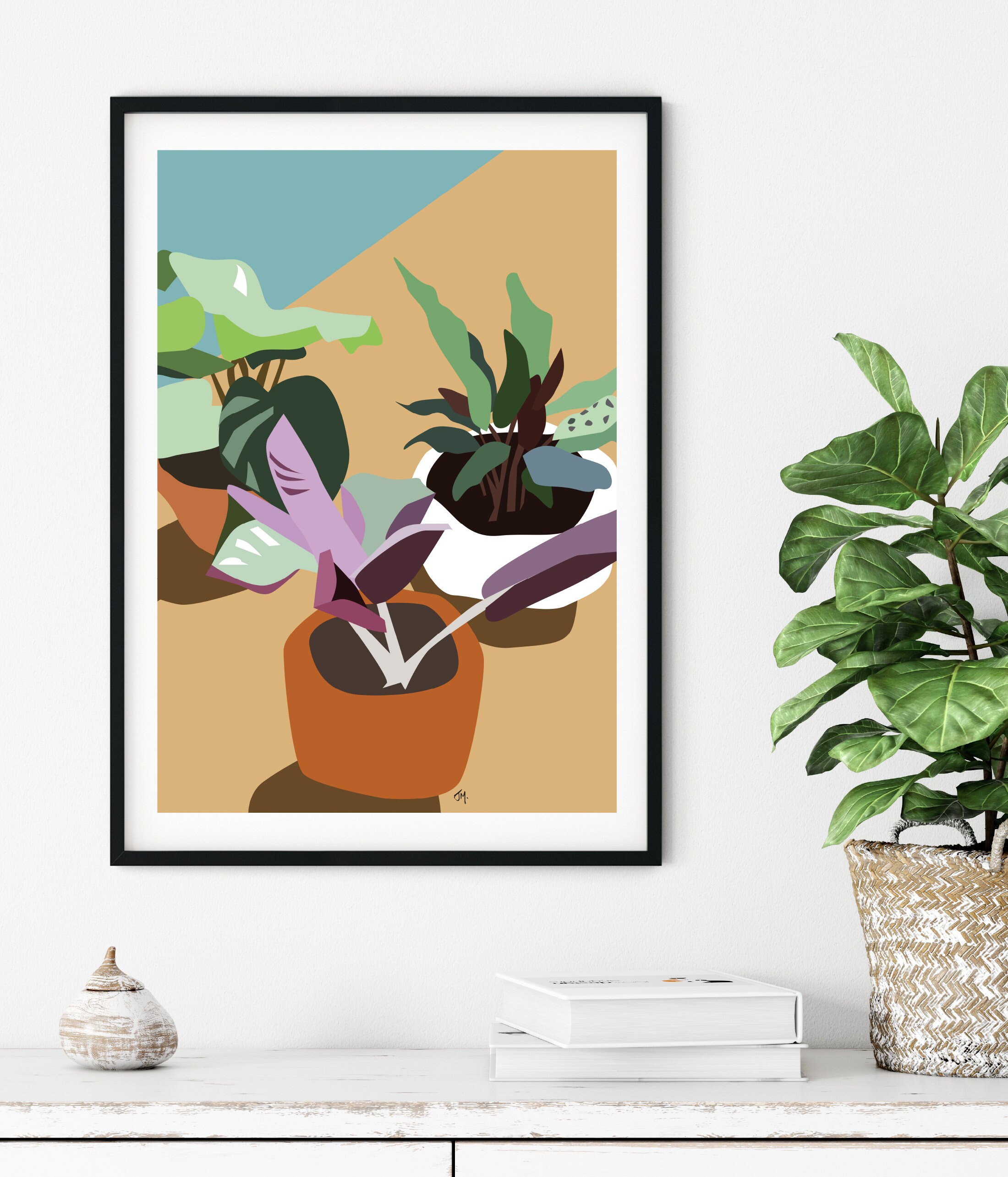 Wall Décor Wall Art Printable House Plants Potted Plants Instant ...