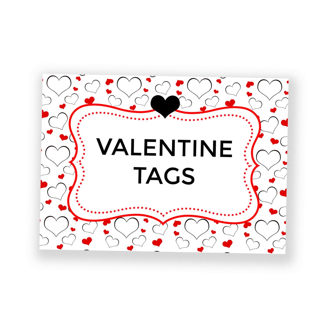 Editable Valentines Gift Tags Printable Valentine Labels - Etsy