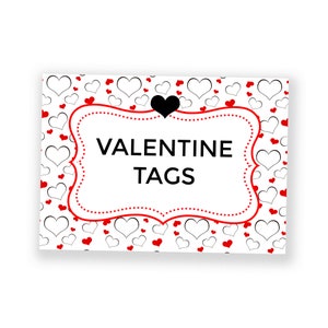 Editable Valentines Gift Tags Printable Valentine Labels Love Tags ...