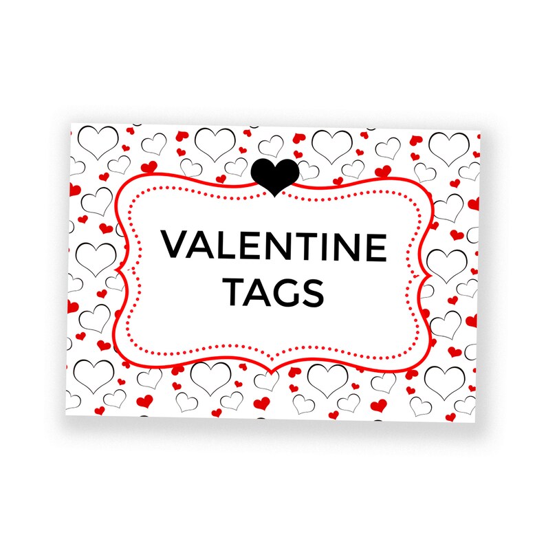 Editable Valentines Gift Tags Printable Valentine Labels Love Tags ...