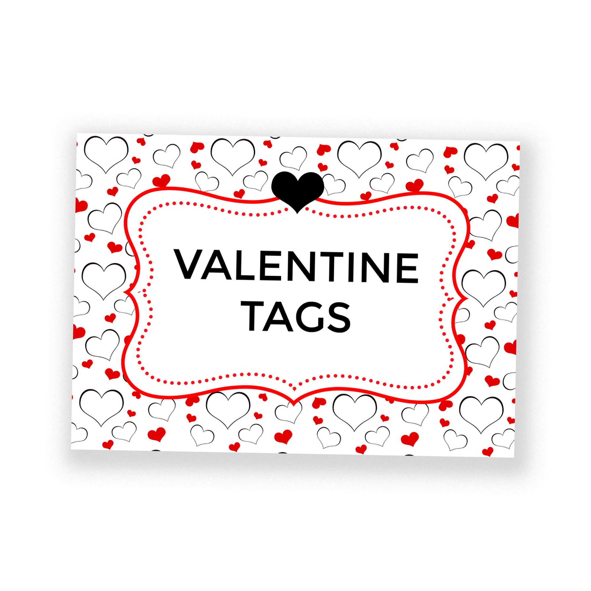 Editable Valentines Gift Tags Printable Valentine Labels Love Tags ...