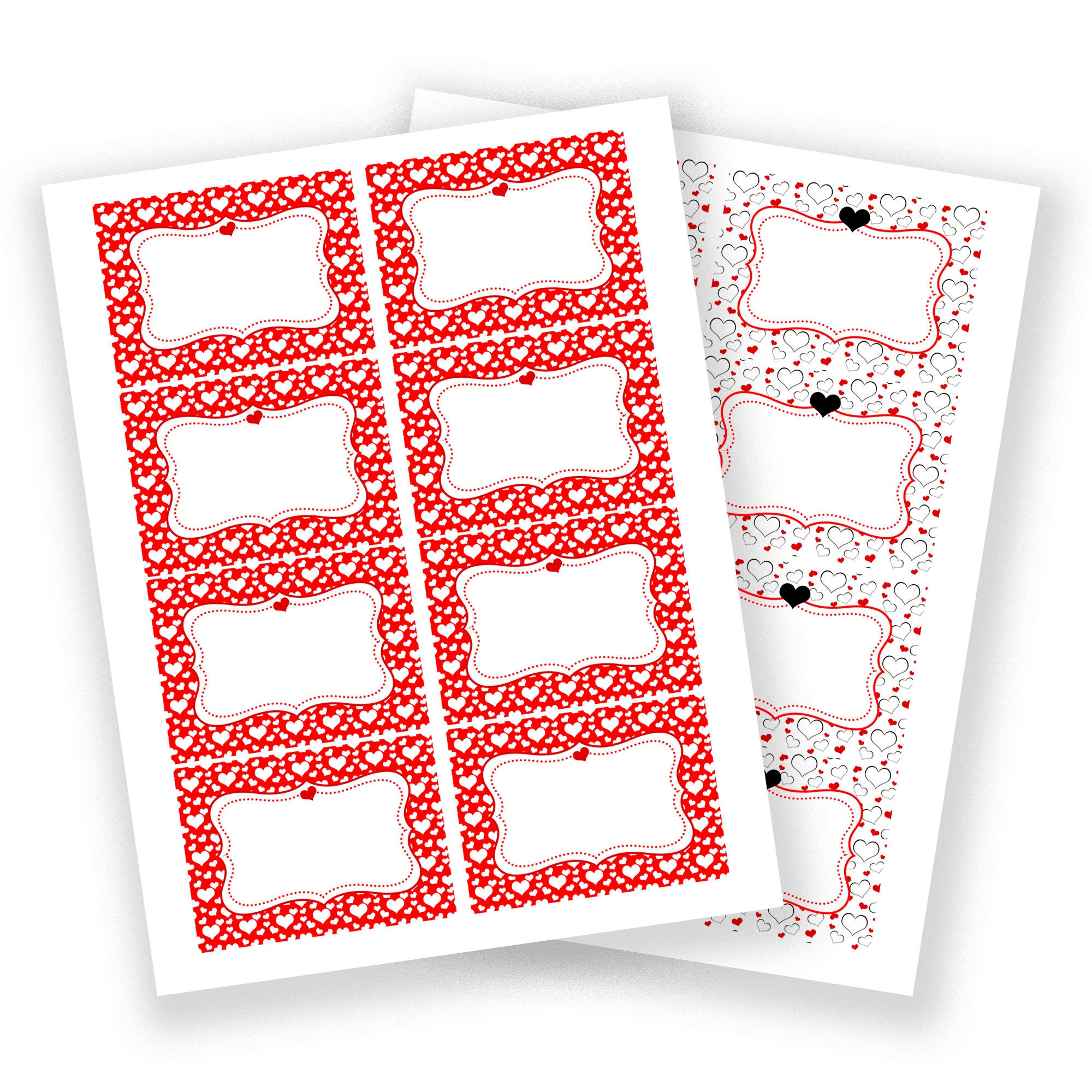 Editable Valentines Gift Tags Printable Valentine Labels Love Tags ...