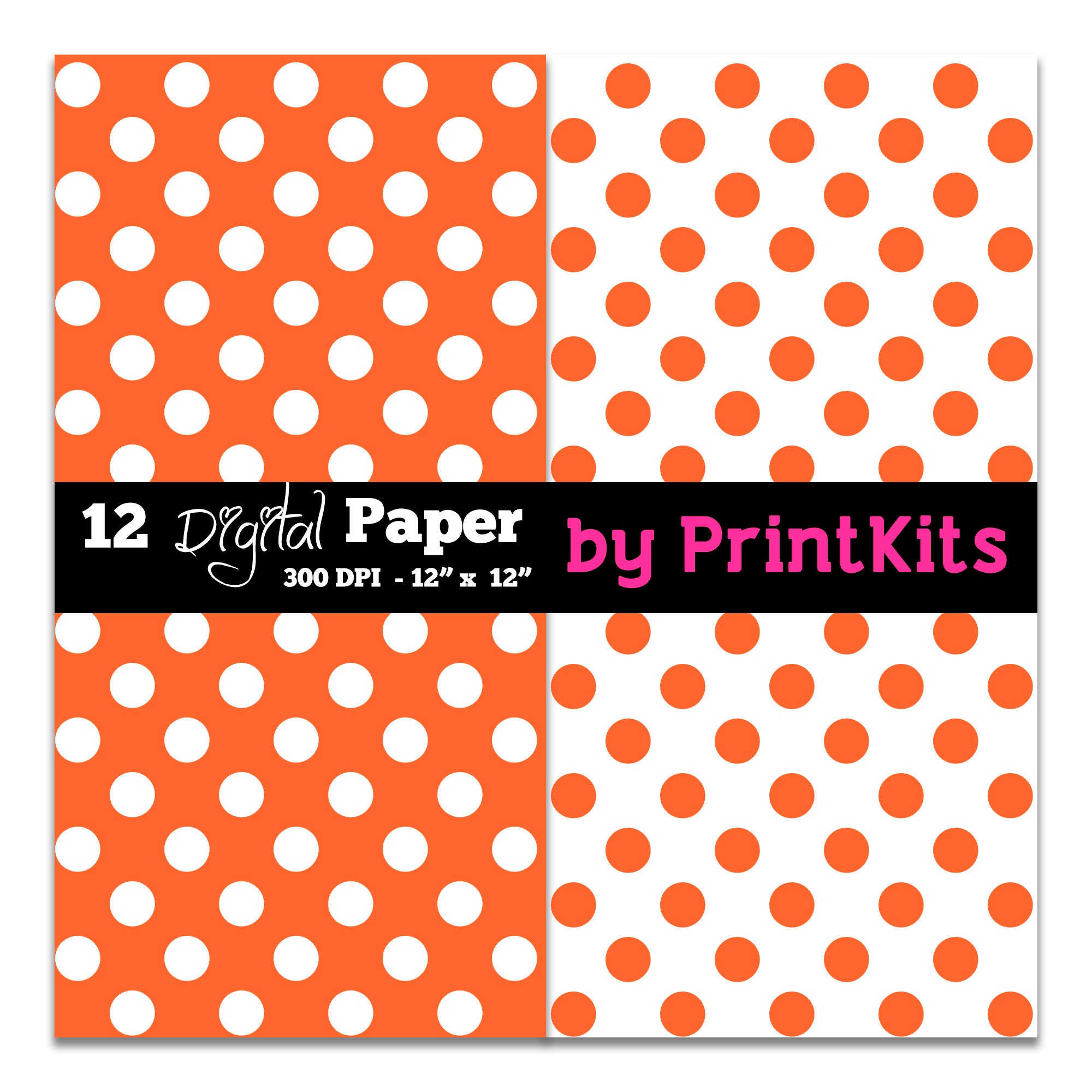 Boho Digital Paper Easter Printable Polka Dot Paper Polka - Etsy