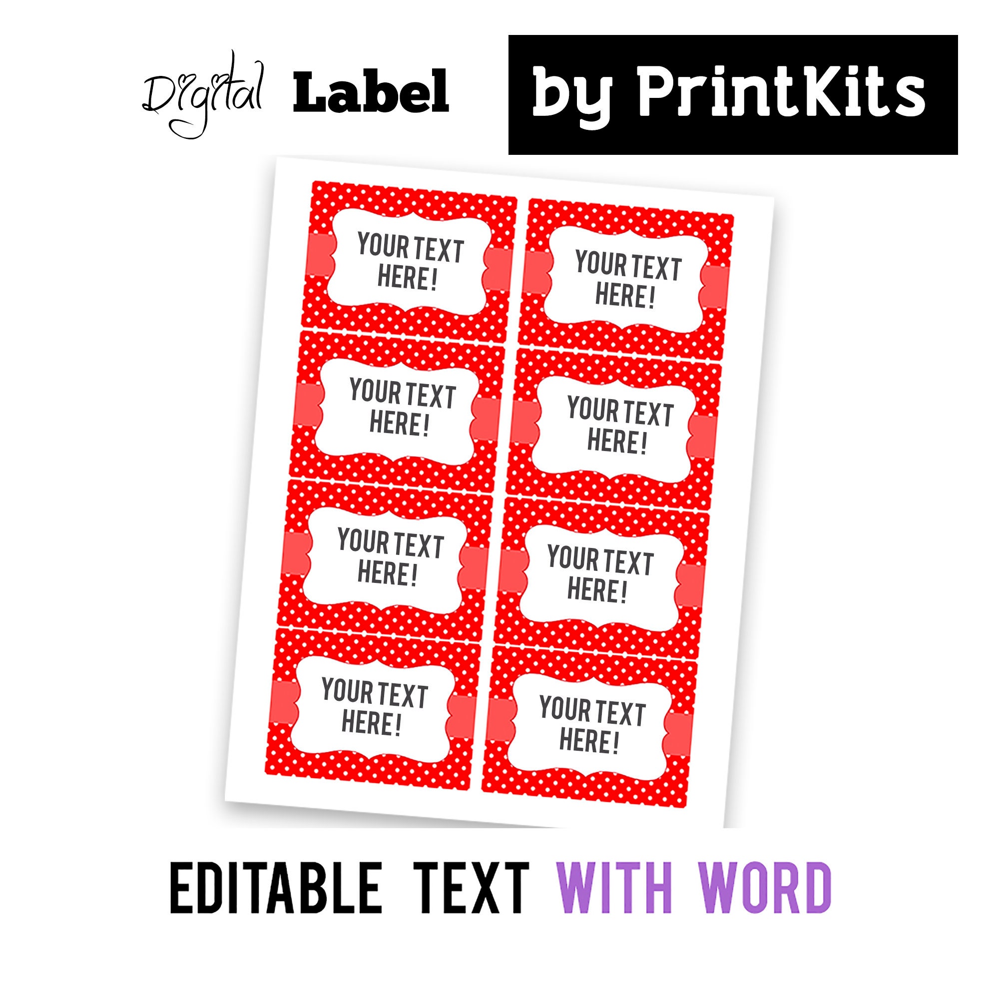 Editable Labels for Bins, Containers, Drawers, and More. Organization ...