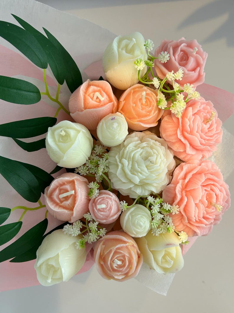 Sun Ripened Berry & Vanilla Candle/melt Flower Bouquet - Etsy Australia