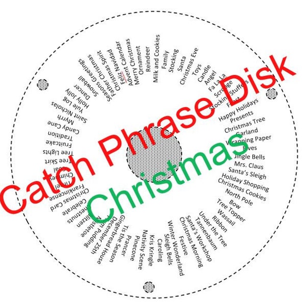Catch Phrase Christmas Game - Etsy