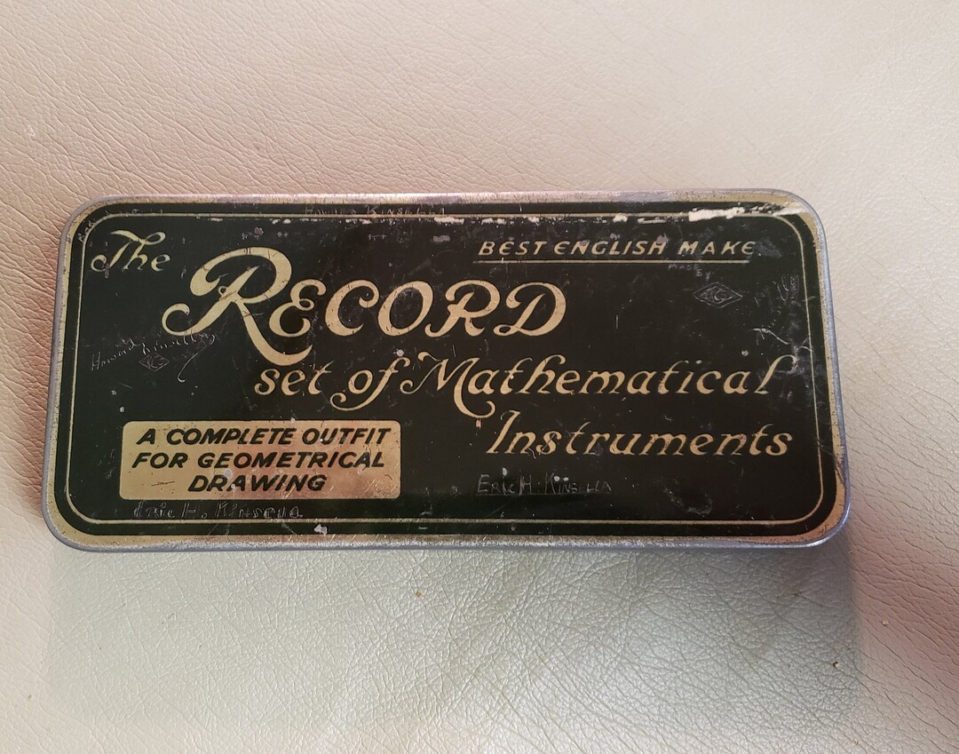 Antique English Record Set of Math Instruments-complete! in Old ...