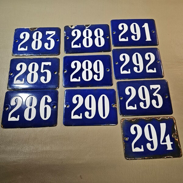 French House Numbers - Etsy