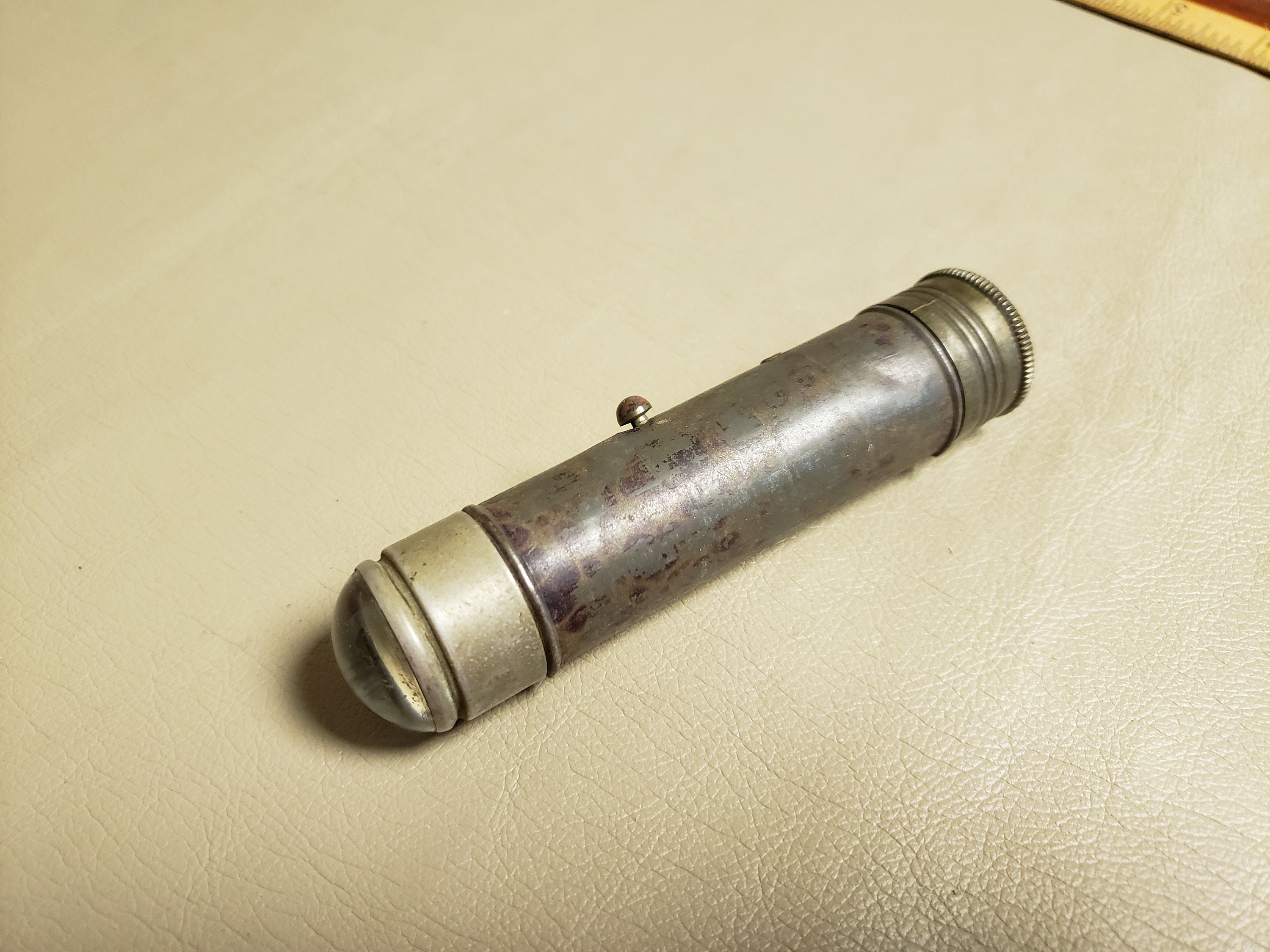 Antique Miniature Bullseye Flashlight-old Vintage Torch-french - Etsy
