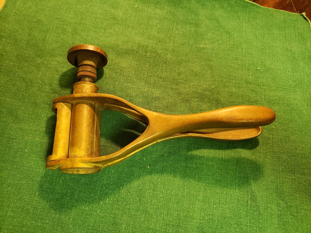 Antique Sanbri No.2 Solid Brass French Corker Functional Bouchonneuse ...