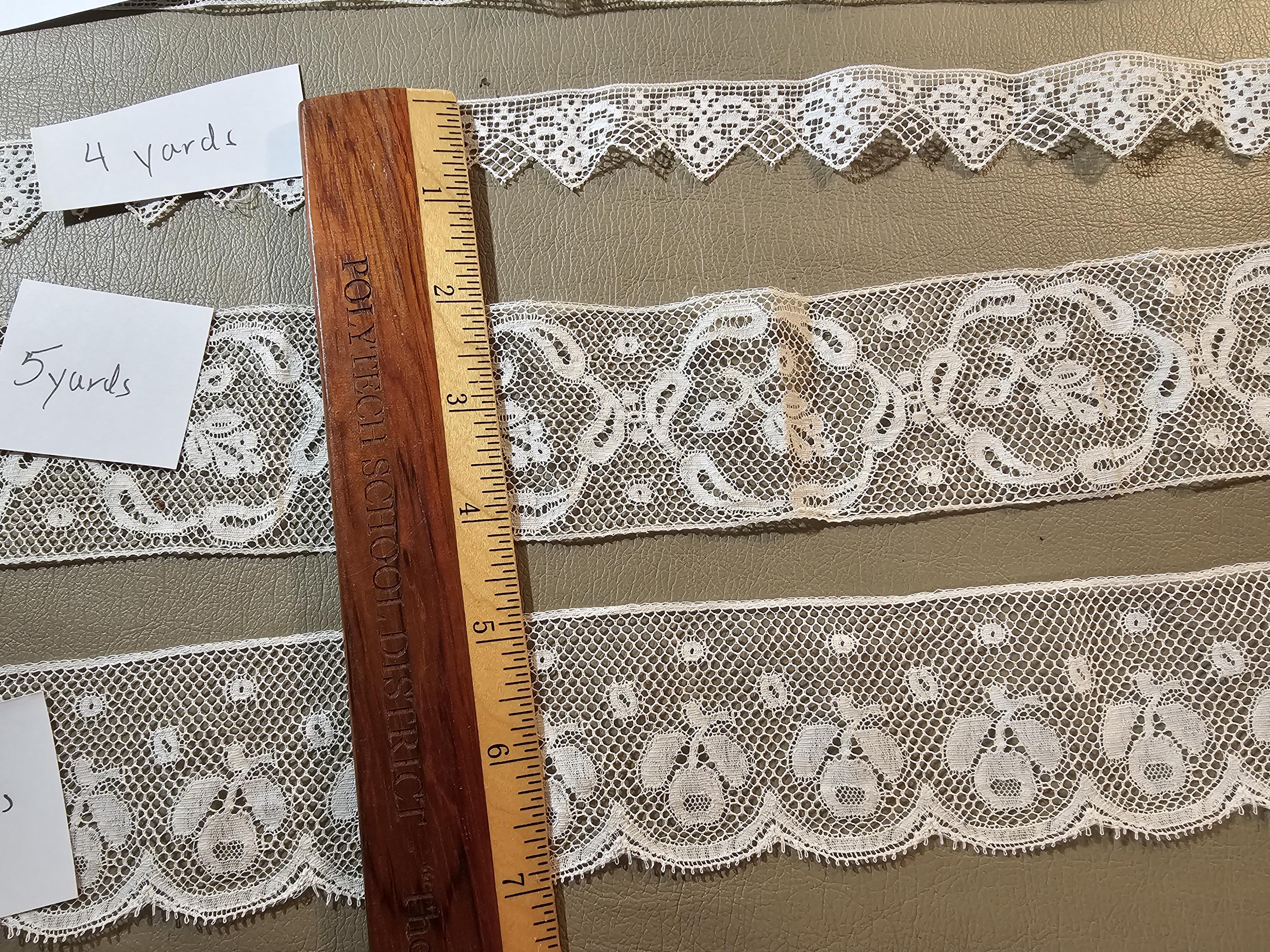 Vintage Belgian Lace Trim-5 Different Patterns-all From Belgium - Etsy