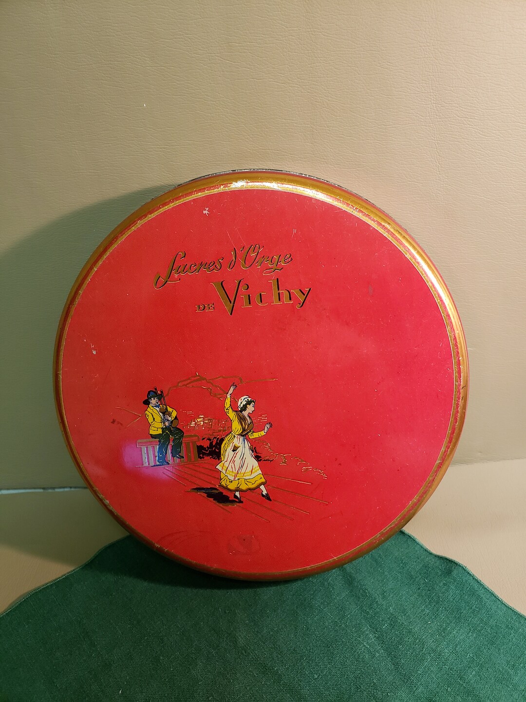 Vintage French Candy Tin-old Advertising-vichy - Etsy