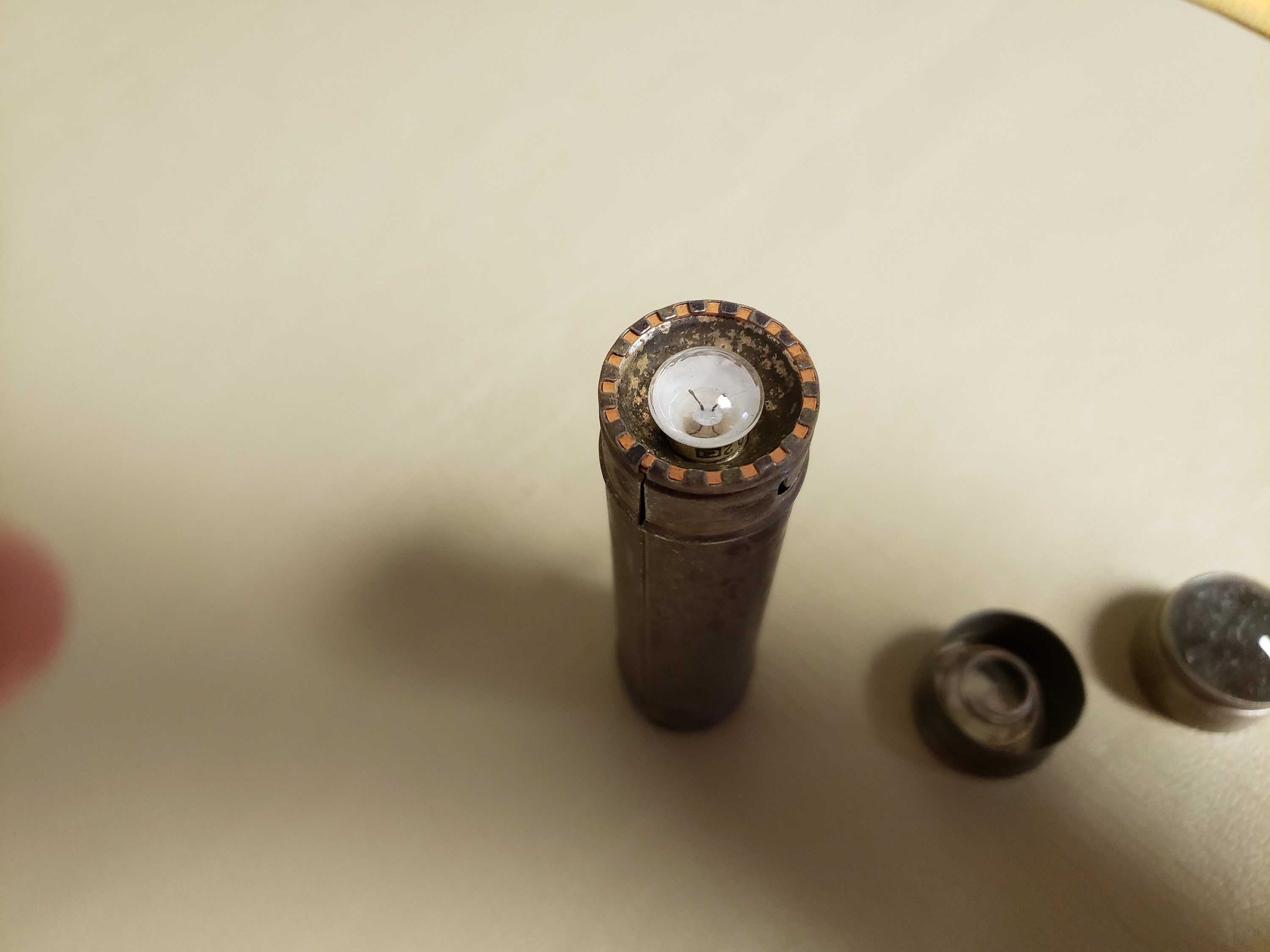 Antique Miniature Bullseye Flashlight-old Vintage Torch-french - Etsy