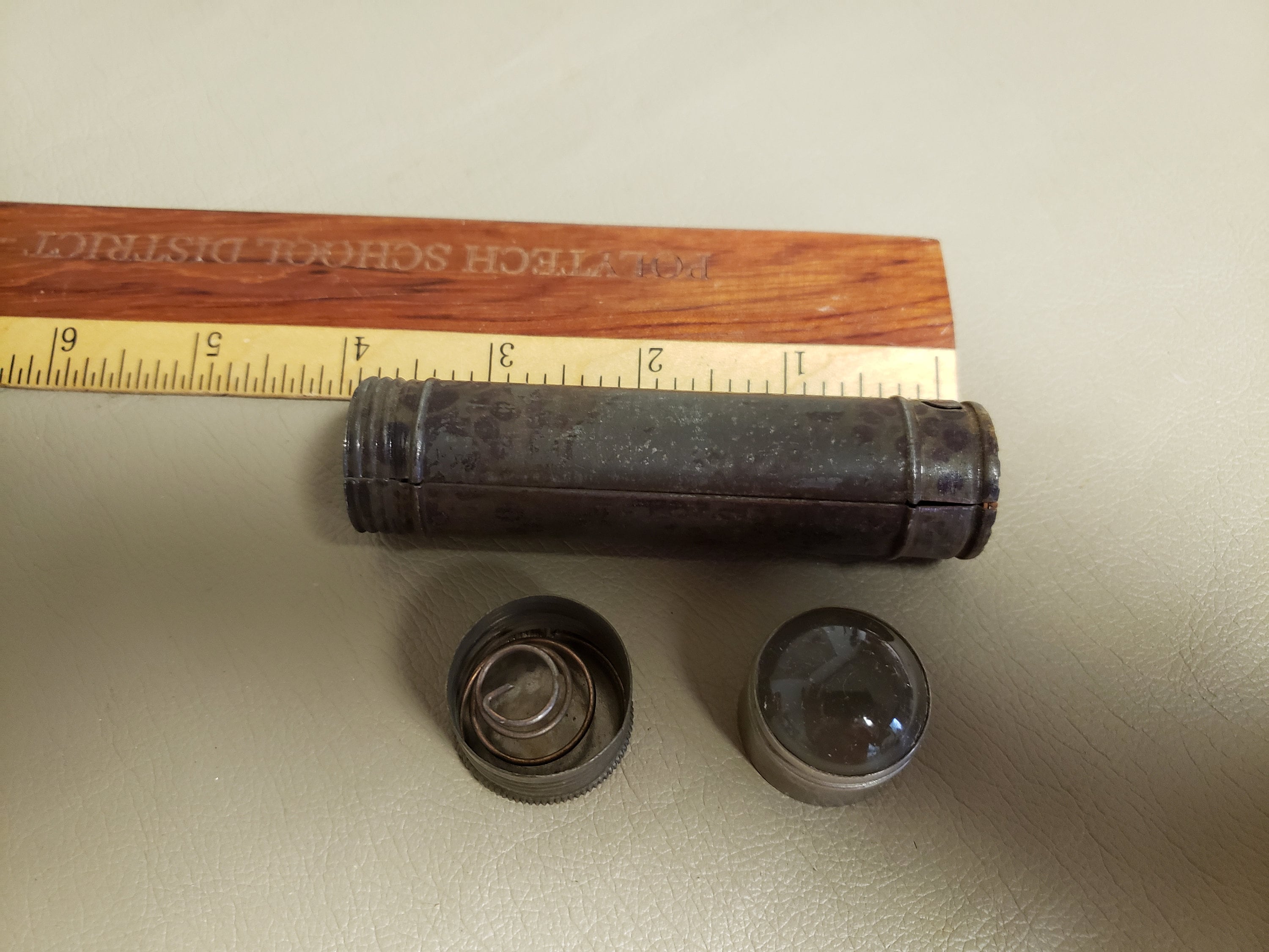 Antique Miniature Bullseye Flashlight-old Vintage Torch-french - Etsy