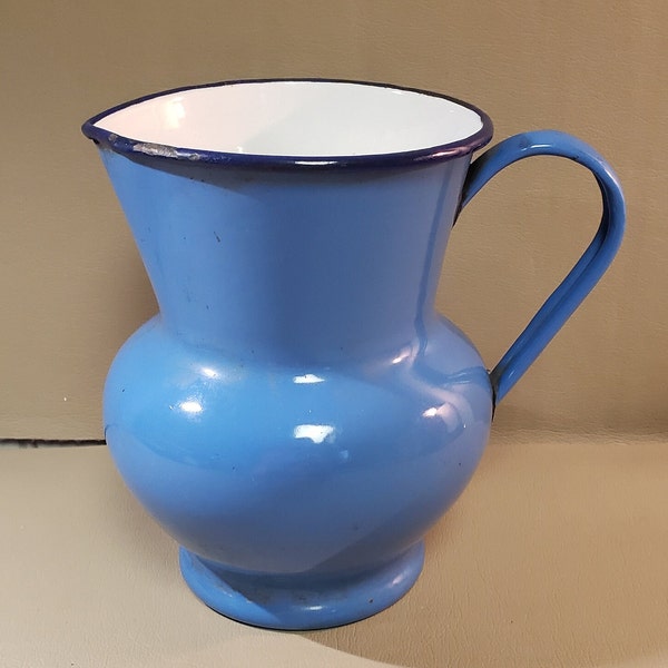 Enamelware Pitcher - Etsy