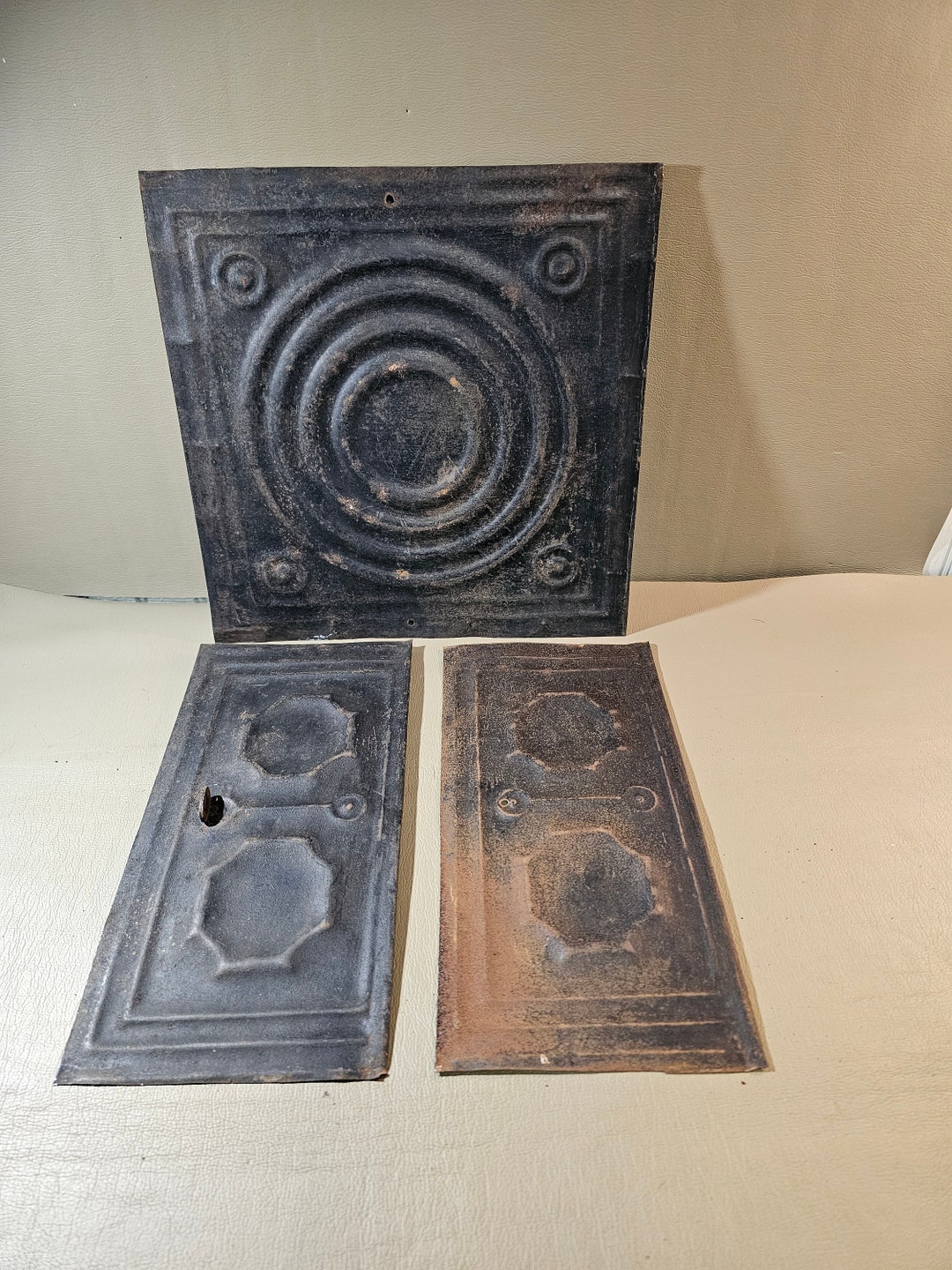 Antique Metal Tin Sheets From French Comtoise Clock Housing-old Salvage ...