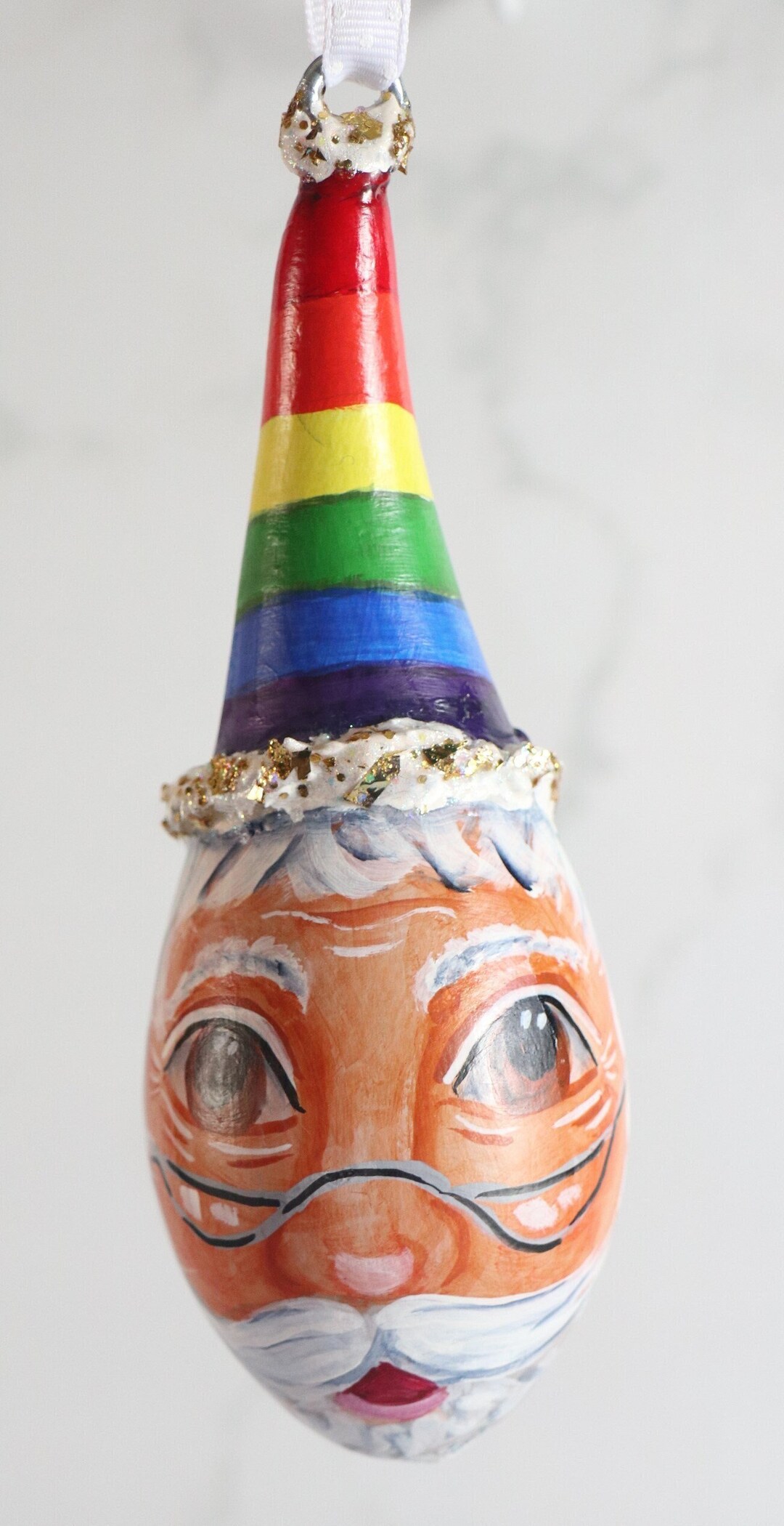 PRIDE Santa Gourd Ornament LGBTQ Art - Etsy
