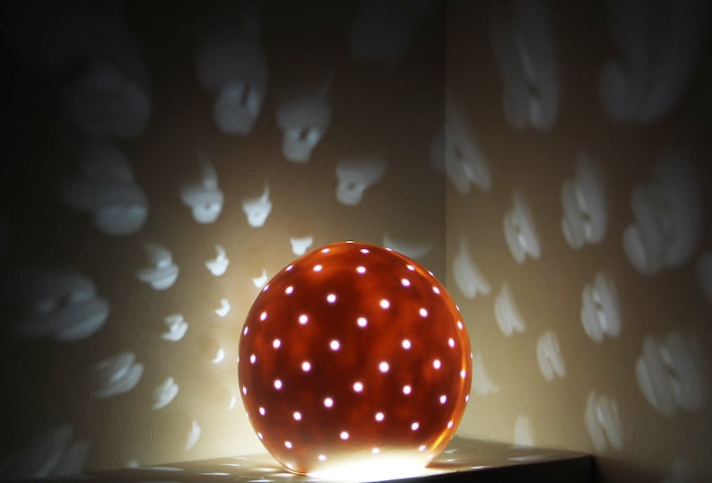 Porcelain Lamp in the Shape of a Small Sphere - Etsy