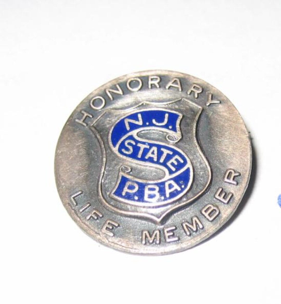 New Jersey State PBA Policemen's Police Benevolent Association Sterling ...