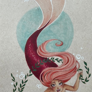Joy Original Mermaid Illustration - Etsy
