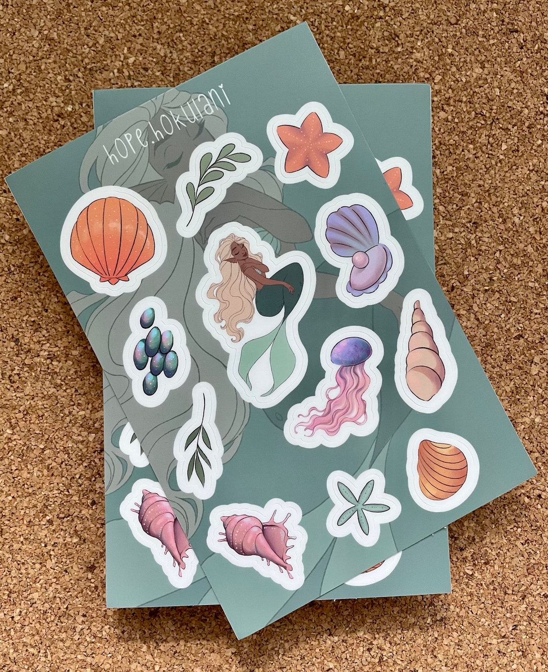 Mermaid Sticker Sheet - Etsy