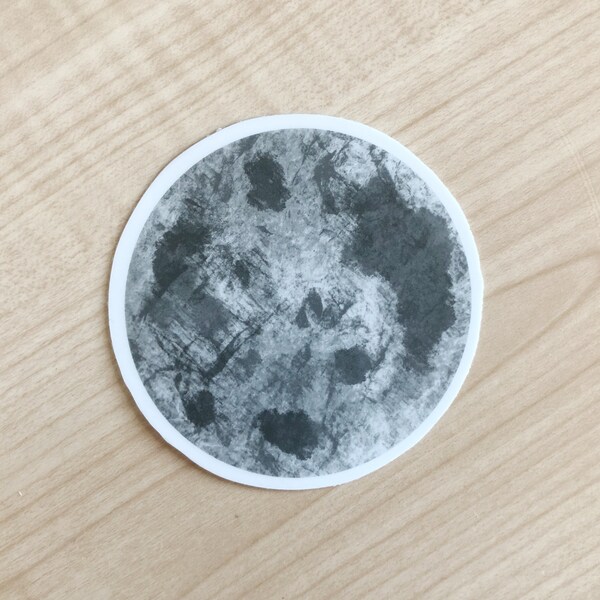 Moon Sticker - Etsy