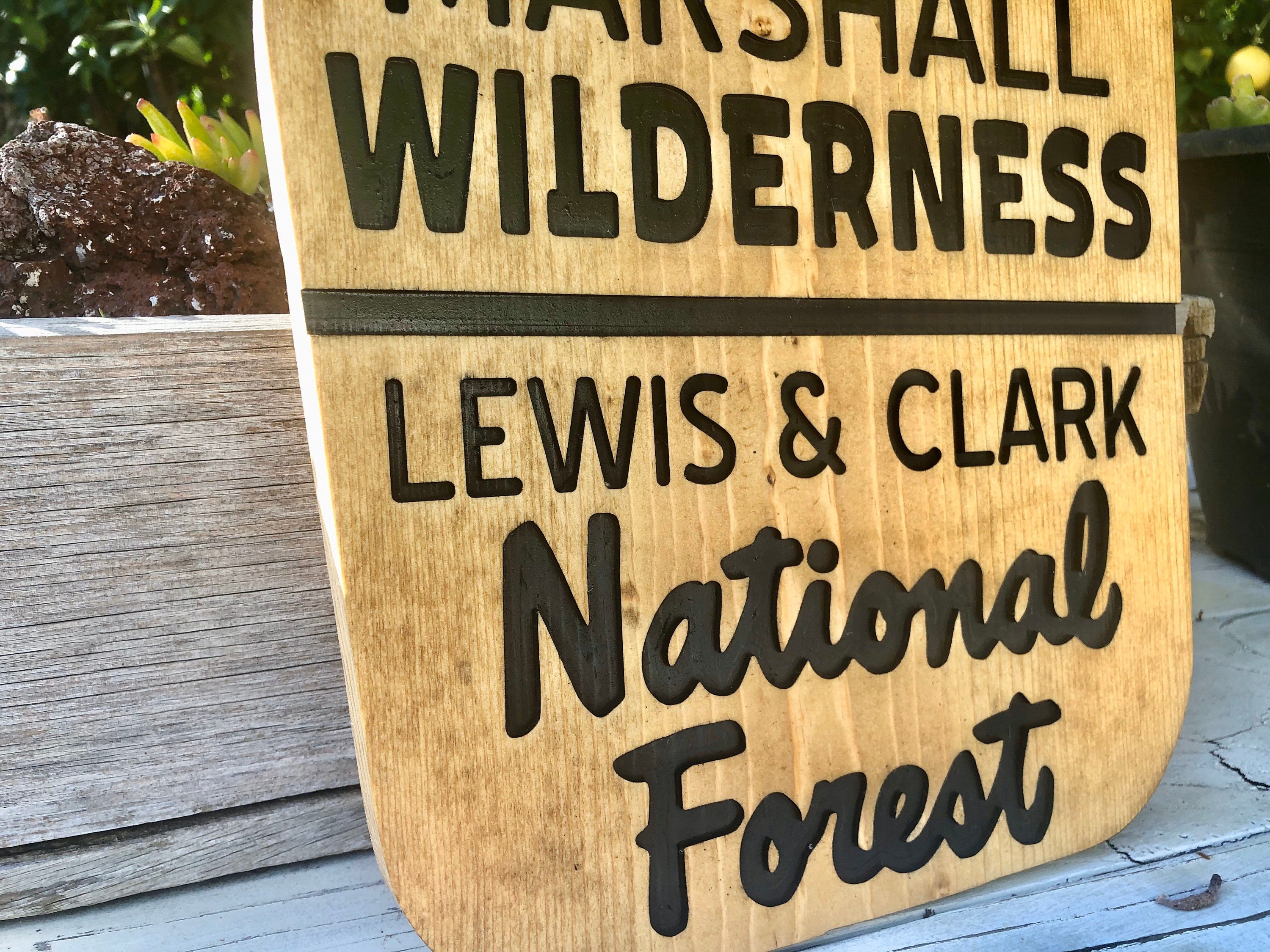 National Park Sign, Bob Marshall Wilderness, Lewis , Lewis and Clark ...