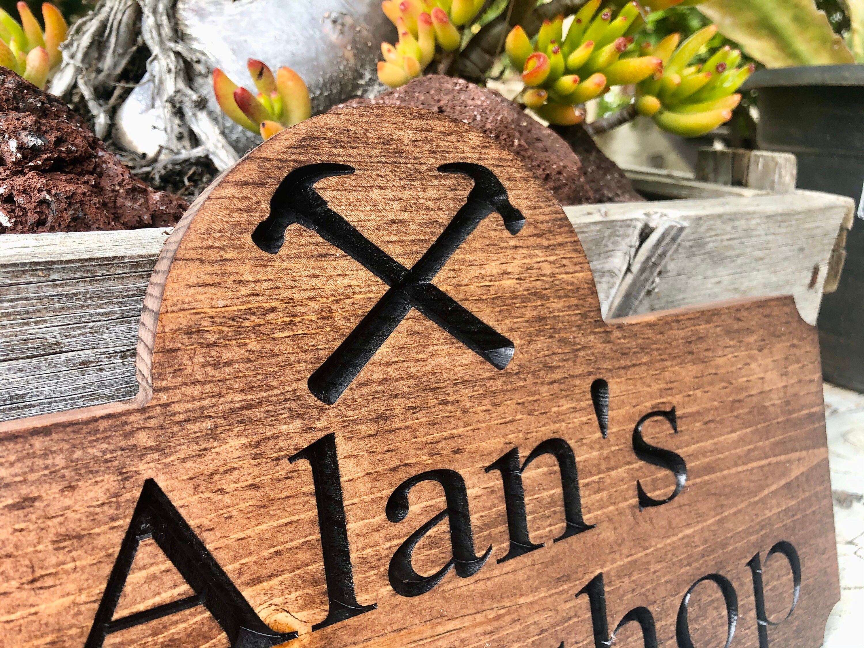 Workshop Wood Shop Garage Sign Rustic Vintage Style Sign | Etsy