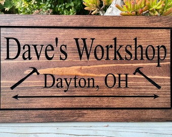 Workshop Wood Shop Garage Sign Rustic Vintage Style Sign - Etsy