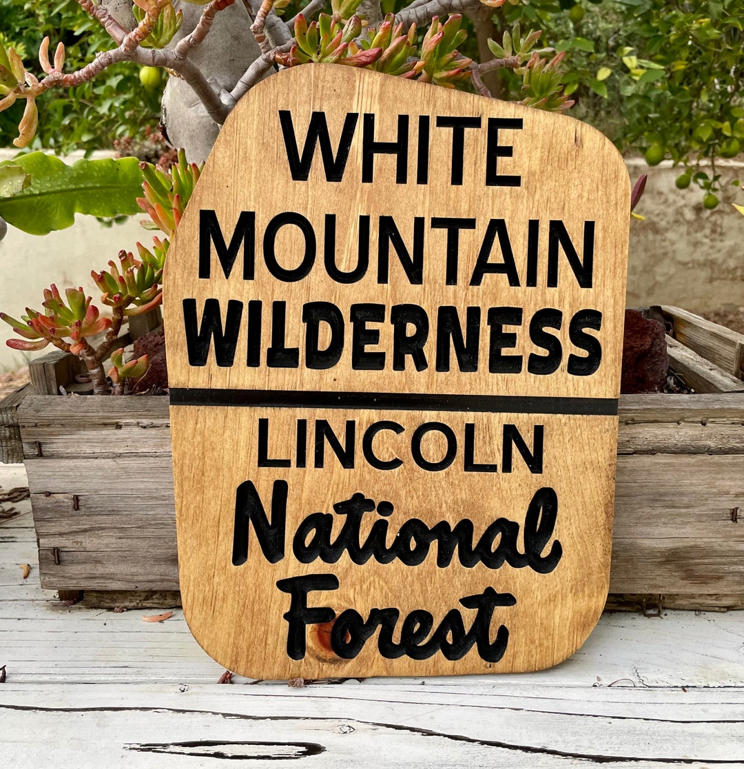 National Park Sign, White Mountain Wilderness , Lincoln National Forest ...