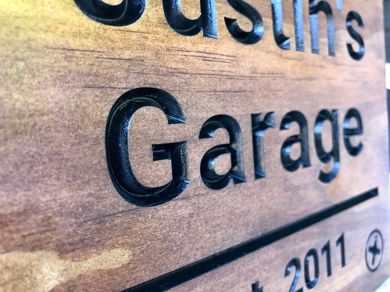 Garage Wood Sign Wood Shop Garage Sign Rustic Vintage - Etsy
