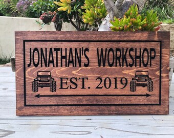 Workshop Wood Shop Garage Sign Rustic Vintage Style Sign - Etsy