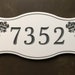 Cottage Address Sign Engraved Designer House Numbers. Choice of 3 Sizes ...