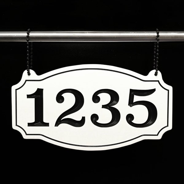 Double Sided Hanging House Numbers - Etsy